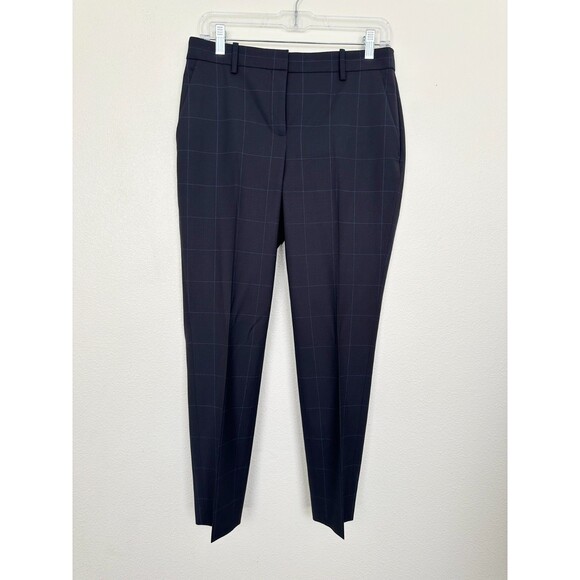 Theory | Pants & Jumpsuits | Theory Treeca Traceable Grid Trouser Wool ...